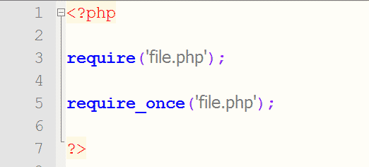 » تفاوت تابع require_once و require